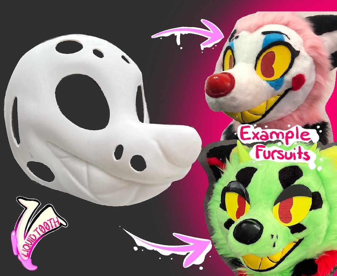 Toony Smile Fursuit Head Base - Etsy