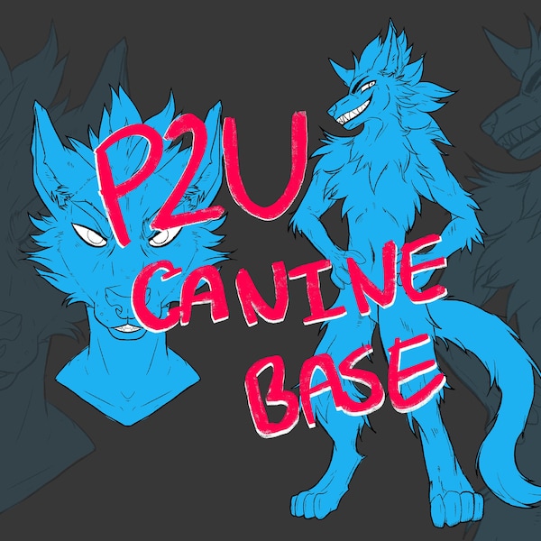 Furry Fandom Art Base - Etsy