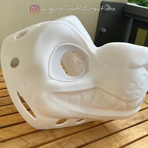Toothy Feline Tiger 3D Printed Fursuit Head Base - Etsy Australia