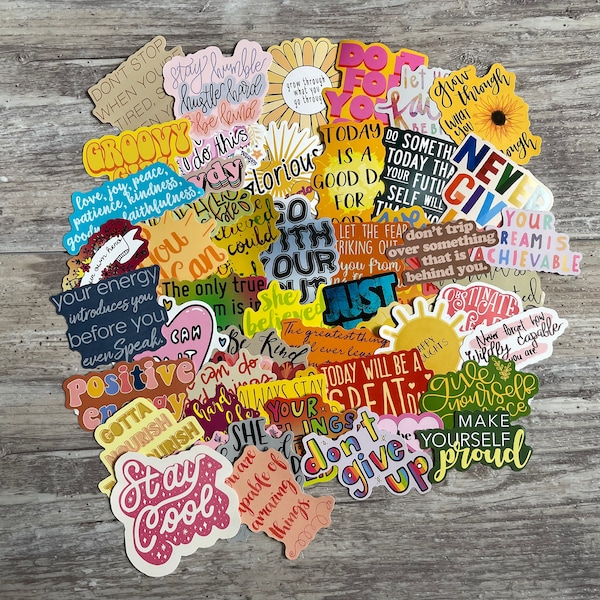 Positive Kids Stickers - Etsy