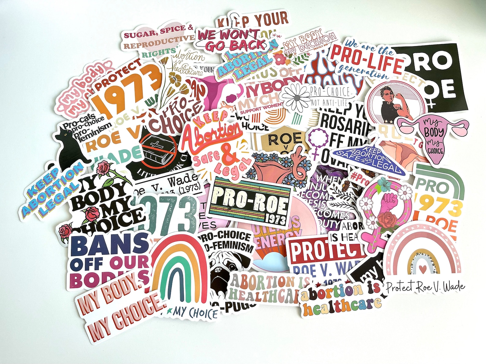 Women's Rights Sticker, Pro Choice Sticker Pack, Feminist Sticker ...