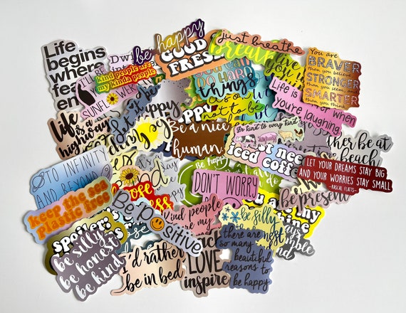 Positive Affirmations Sticker Bundle Empower Sticker Pack - Etsy