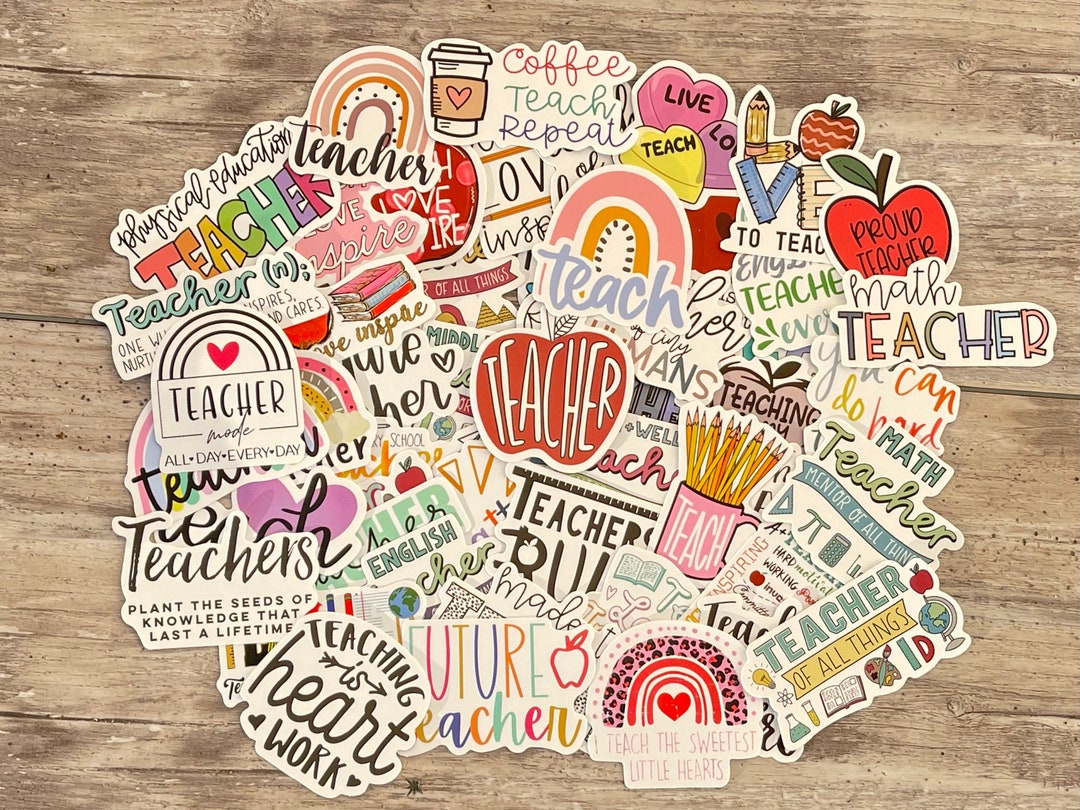 Teacher Stickers, Fun Teacher Stickers, Cute Teacher Stickers, New ...