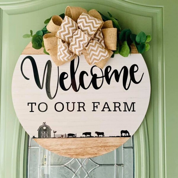 Farm Door Sign - Etsy