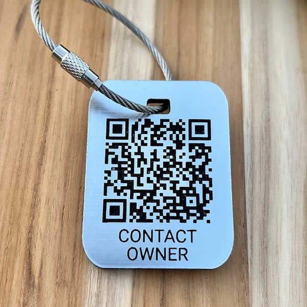 Qr Code Keychain - Etsy