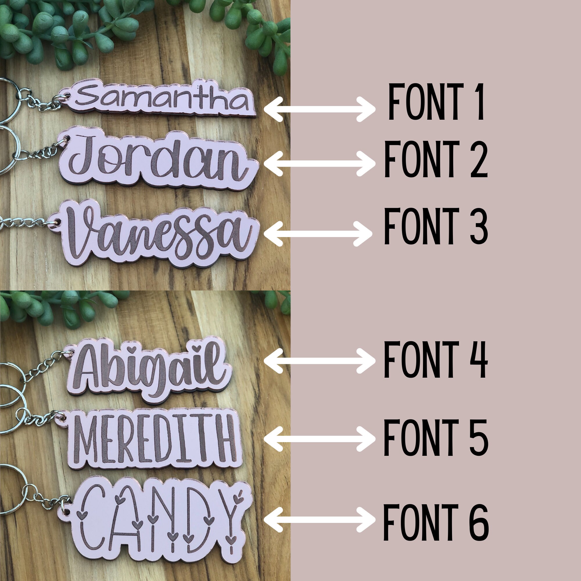 Personalized Name Keychain Personalized Name Tag for Bag - Etsy