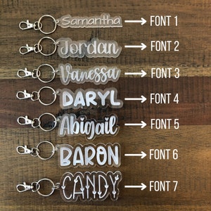 Personalized Name Keychain, Personalized Name Tag for Bag, Personalized ...