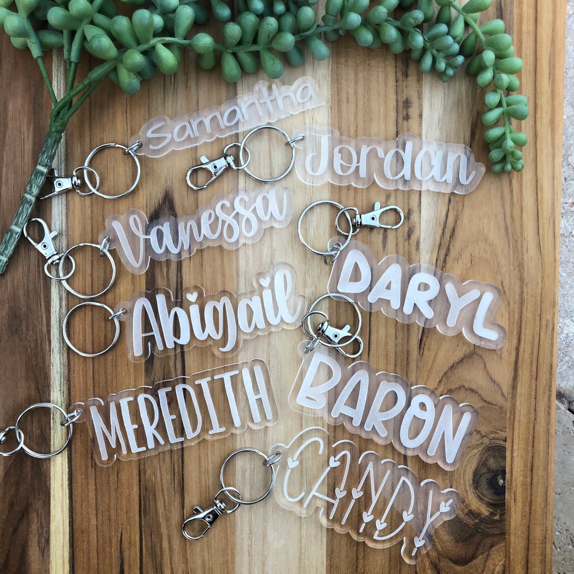 Personalized Name Keychain Personalized Name Tag for Bag | Etsy