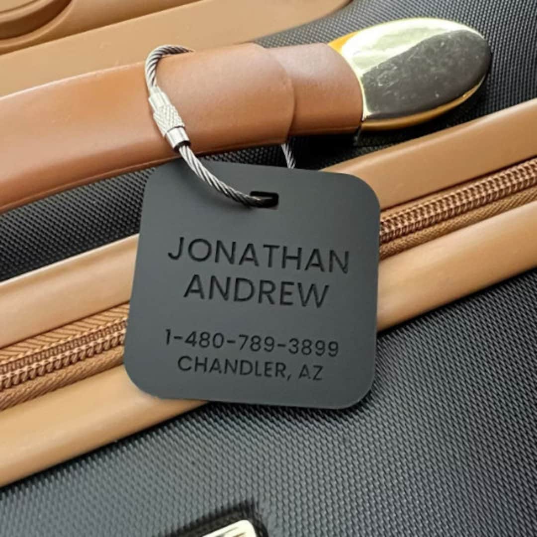 Luggage Tags Personalized, Backpack Tag, Bag Tags, Name Tags for ...