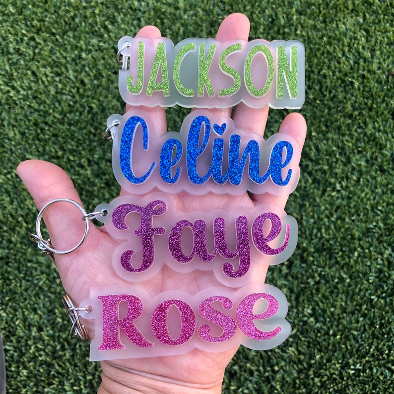 Personalized Name Tag for Bag, Personalized Name for Backpack, Custom ...