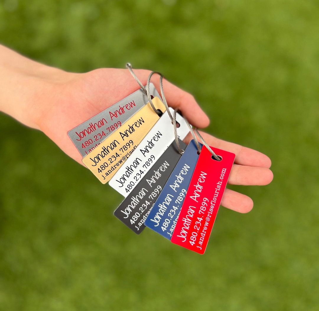 Luggage Tags Personalized, Backpack Tag, Suitcase Tag, Personalized ID ...