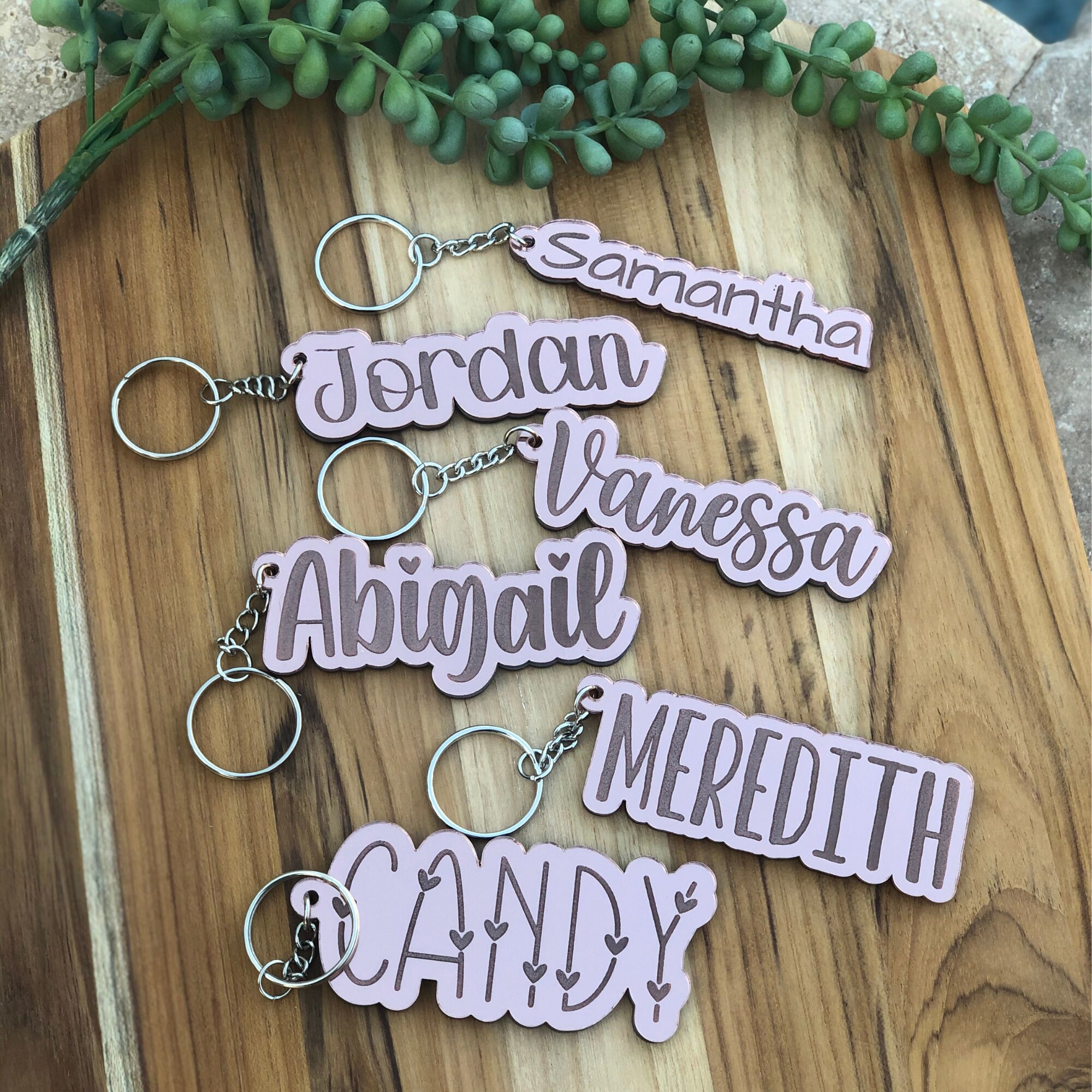 Personalized Name Keychain Personalized Name Tag for Bag - Etsy