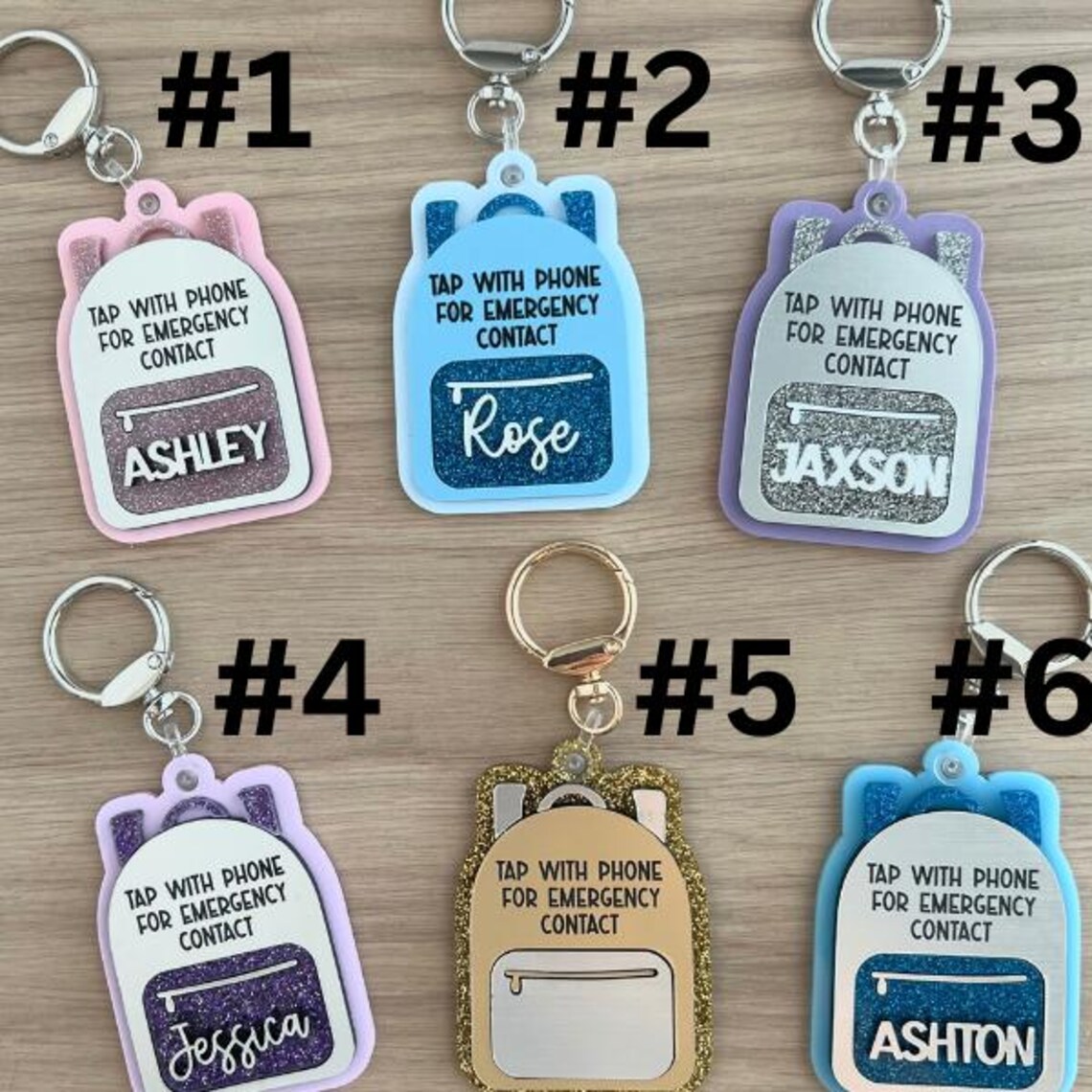 NFC Keychain, Emergency Contact Keychain, Smart in Case of Emergency ...