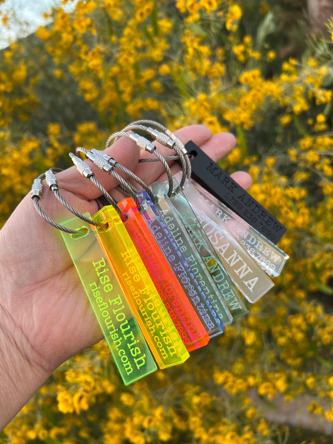 Luggage Tags Personalized, Backpack Tag, Bag Tags, Custom Name Tags, ID ...