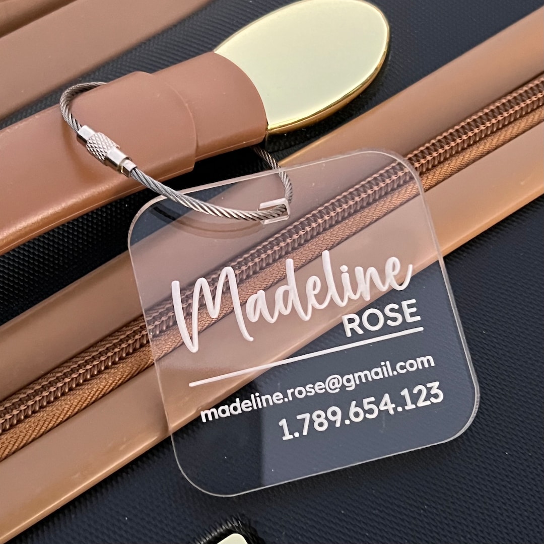 Luggage Tags Personalized, Backpack Tag, Bag Tags, Neon Tag ...