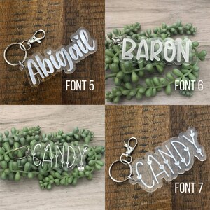 Personalized Name Keychain, Personalized Name Tag for Bag, Personalized ...