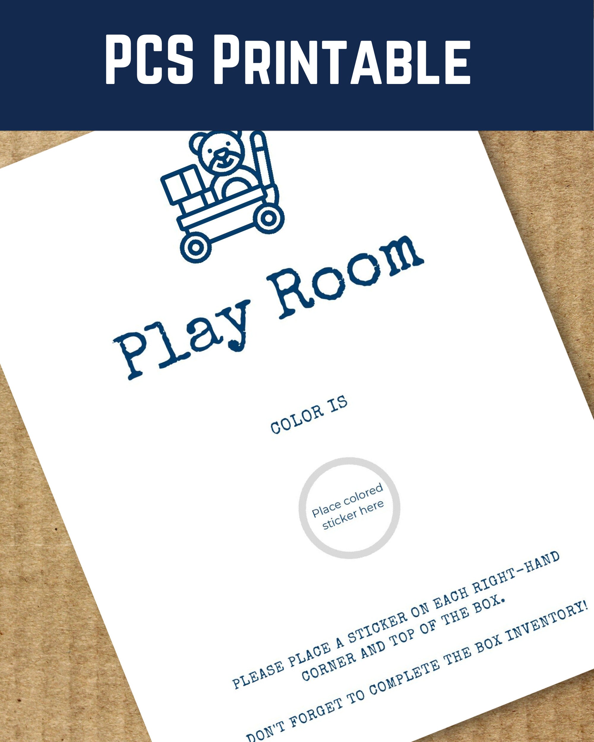 PCS Packout Printables Military Move Packing Printables - Etsy