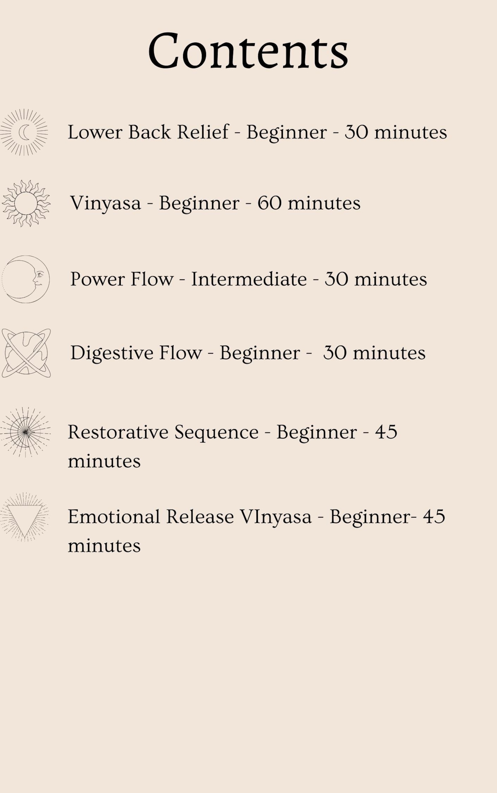 Yoga Class Plans: Vinyasa, Restorative, Power (PDF Download) - Etsy
