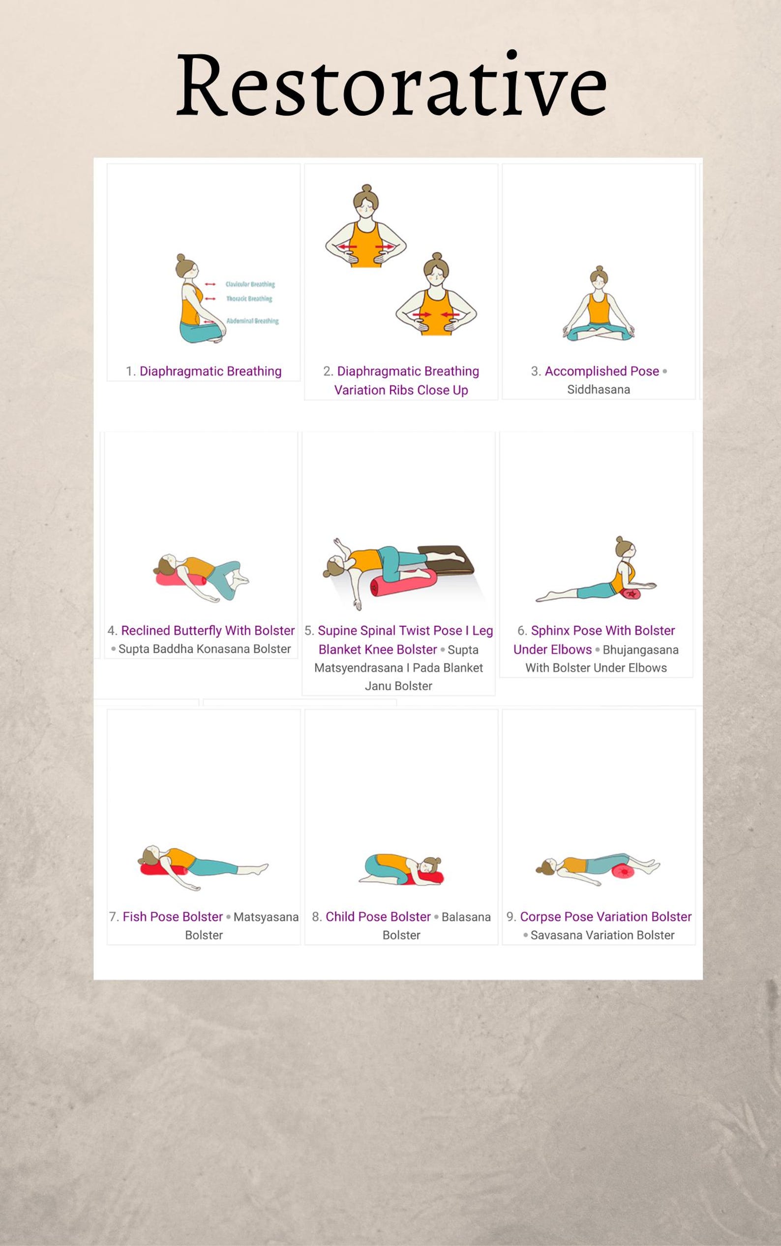 Yoga Class Plans: Vinyasa, Restorative, Power (PDF Download) - Etsy