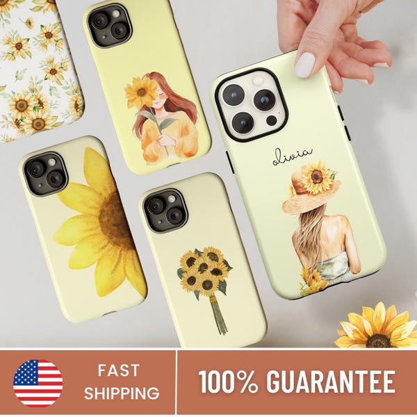 Sunflower Phone Case - Etsy