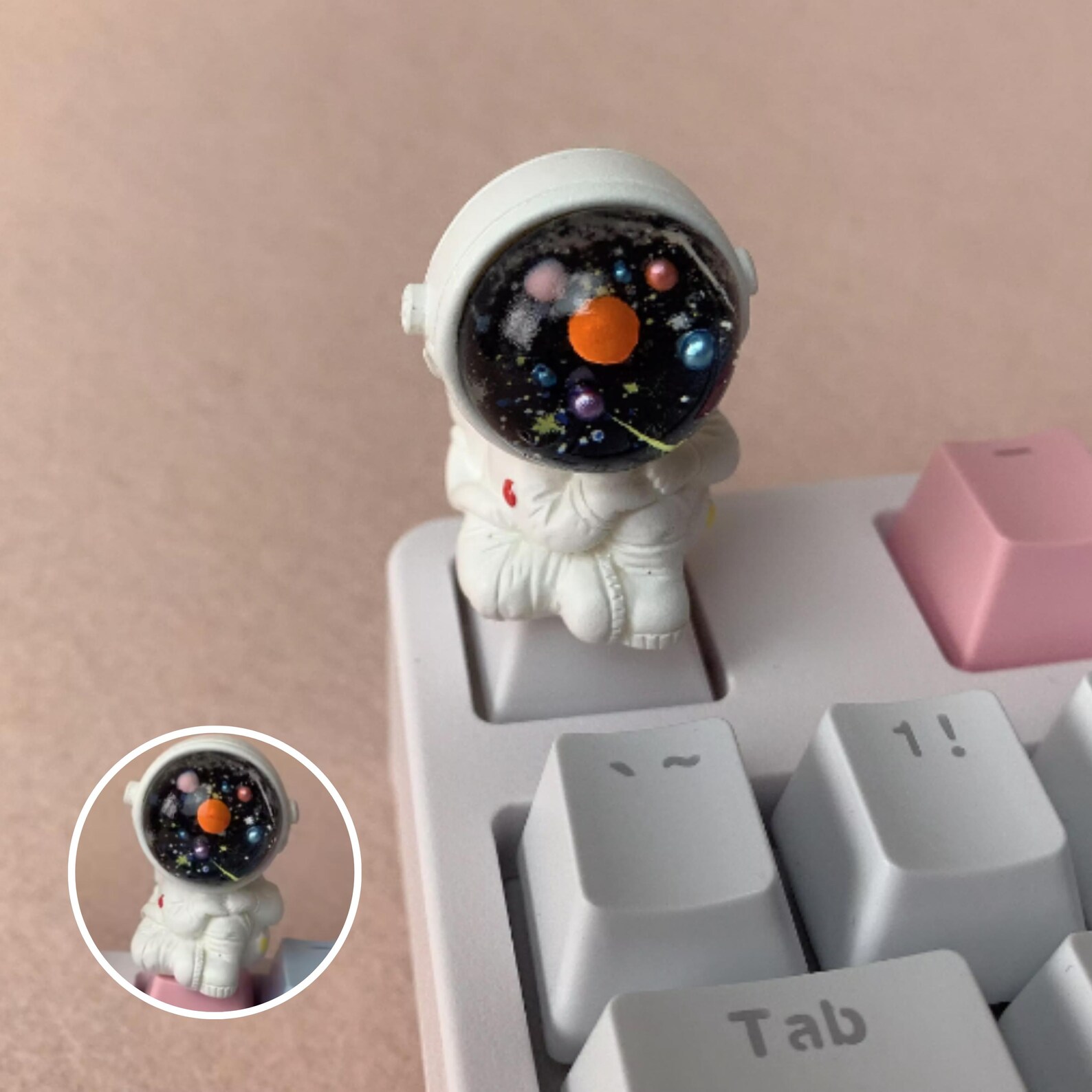 1pc Cute Astronaut Keycaps, Space Keycaps, Spaceman Keycaps Perfect for ...