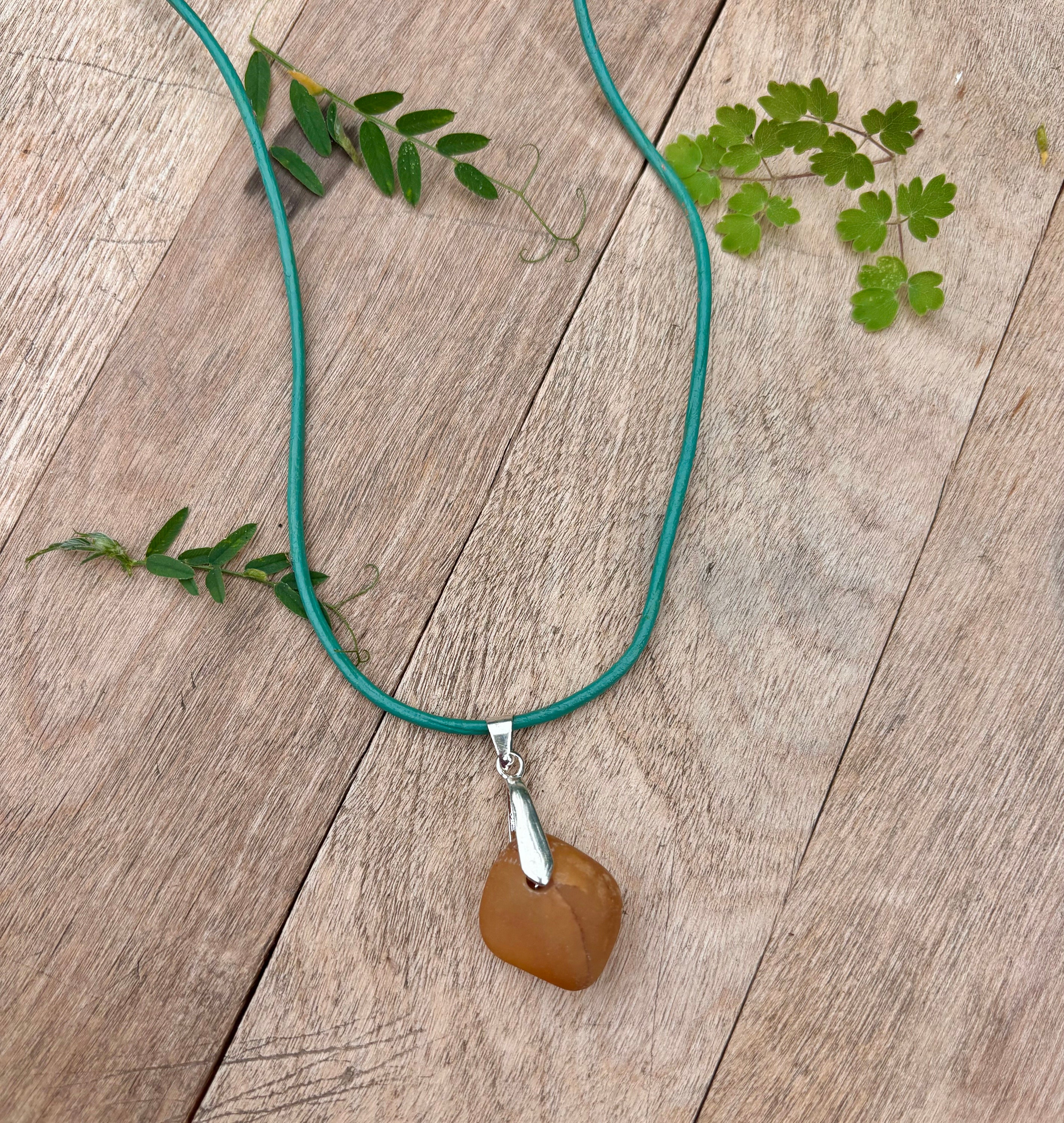 Ocean Pebble Pendant - Etsy