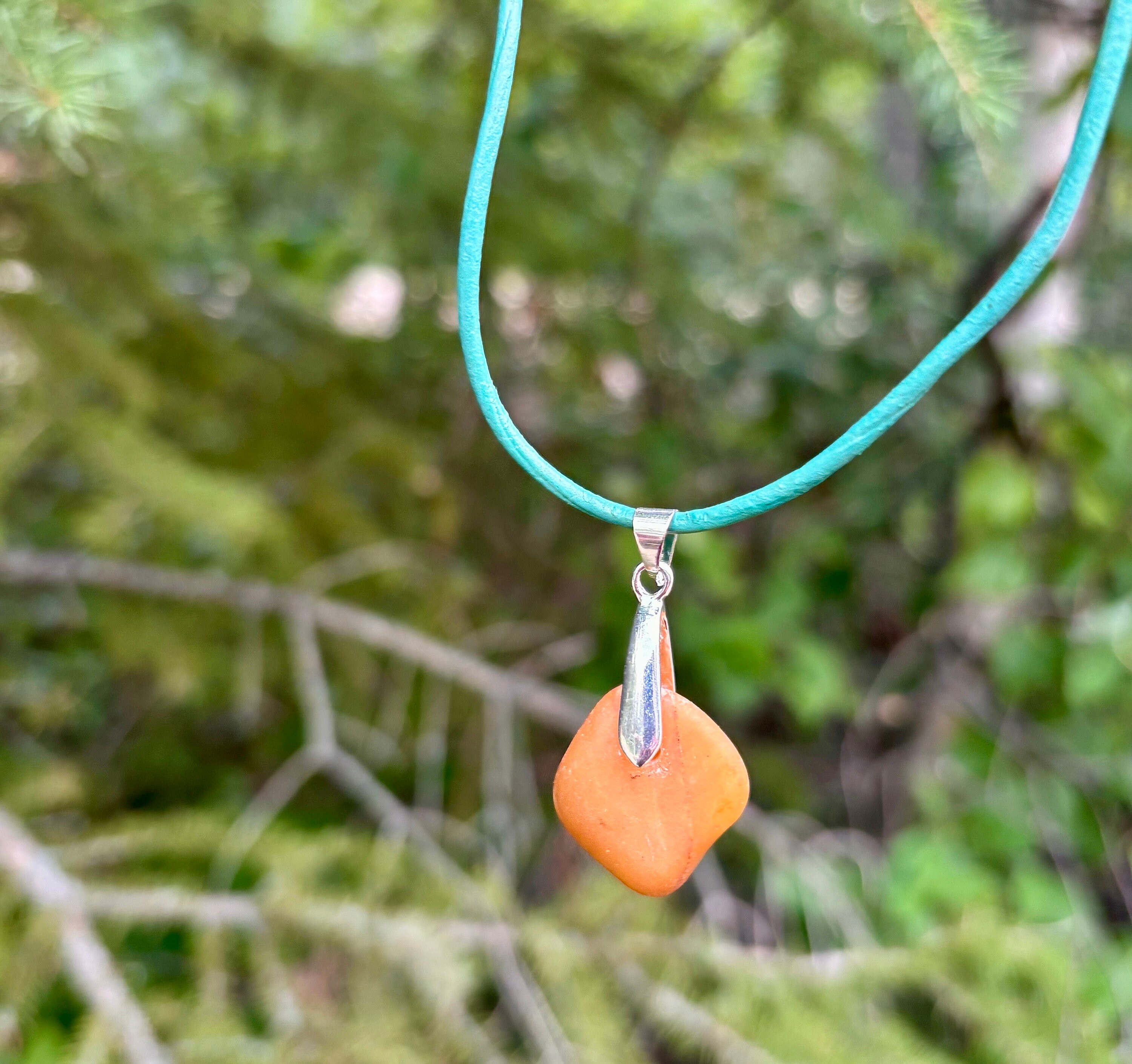 Ocean Pebble Pendant - Etsy