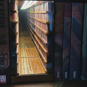 Infinite Library Book Nook,infinity Shelf Insert,ınfınty Lıbrary - Etsy