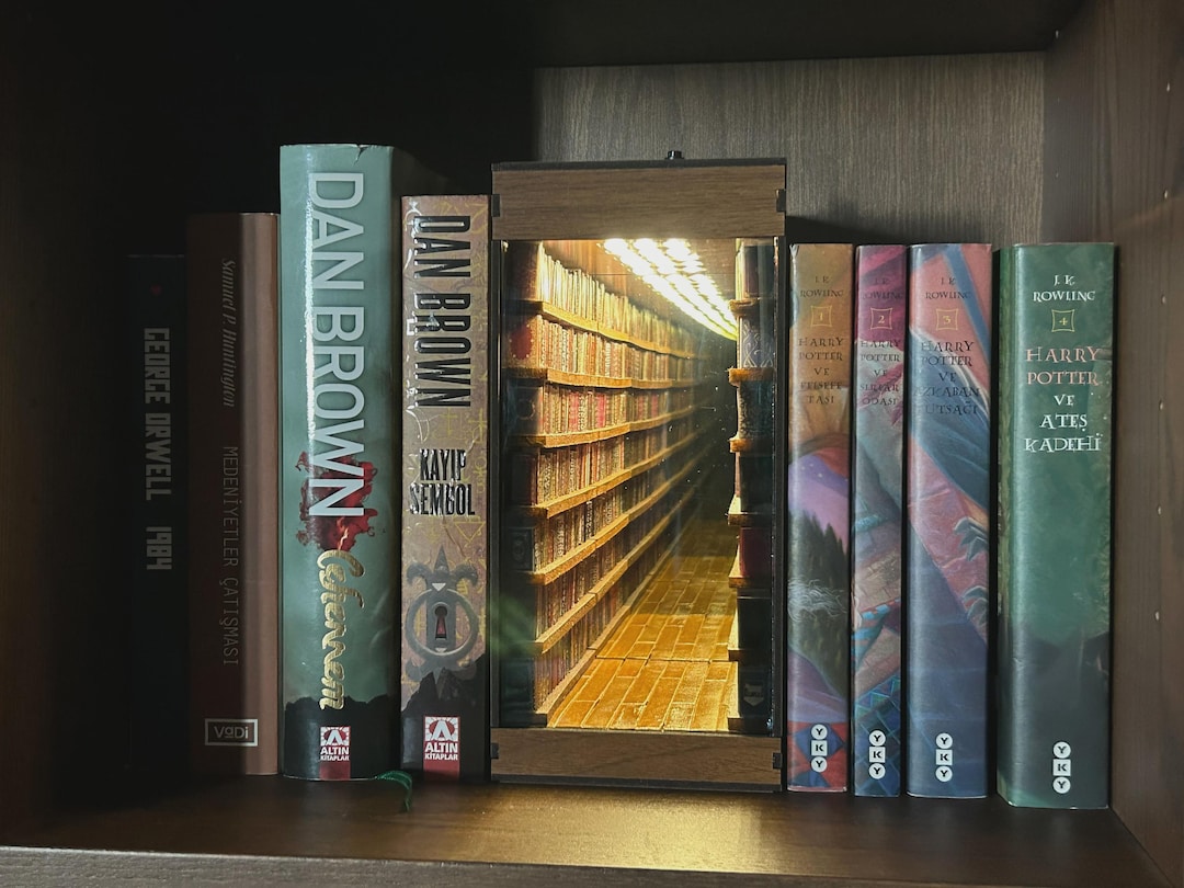 Infinite Library Book Nook,infinity Shelf Insert,ınfınty Lıbrary - Etsy