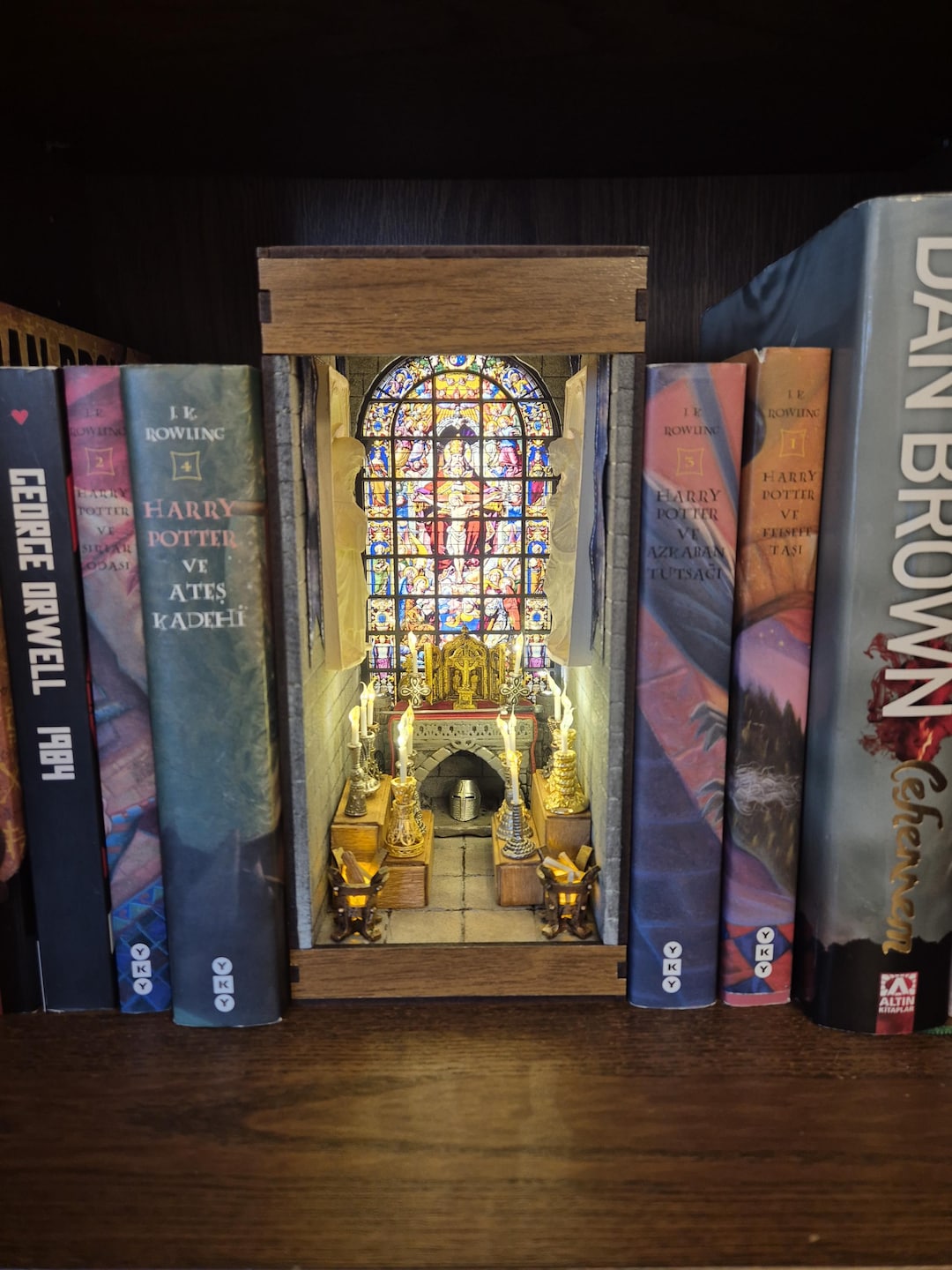 Medıeval Chapel/castle Church Book Nook - Etsy