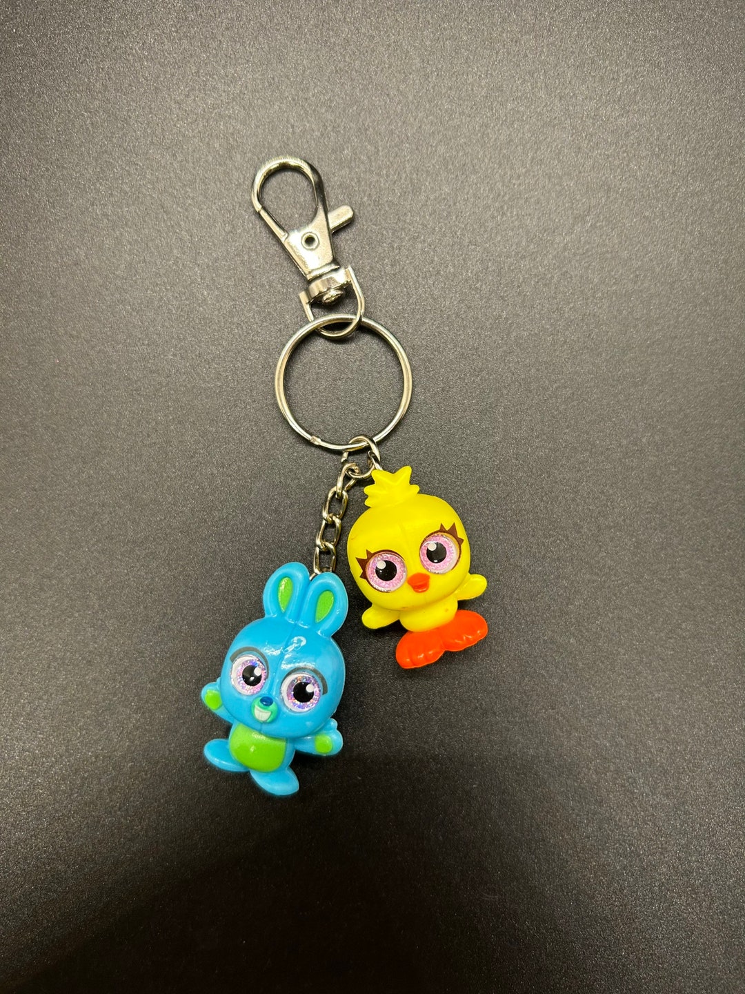 Ducky and Bunny Keychain - Etsy