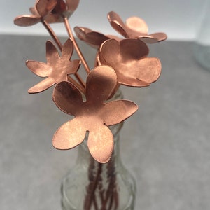 Copper Flowers, Everlasting Bouquet for Mothers Day, Metal Ornament ...