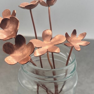 Copper Flowers, Everlasting Bouquet for Mothers Day, Metal Ornament ...