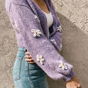 Knitting Pattern | Lazy Daisy Cardigan - Etsy