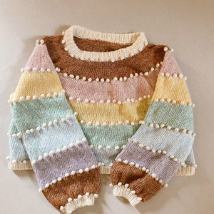 Knitting Pattern | Bits and Bobble Sweater - Etsy
