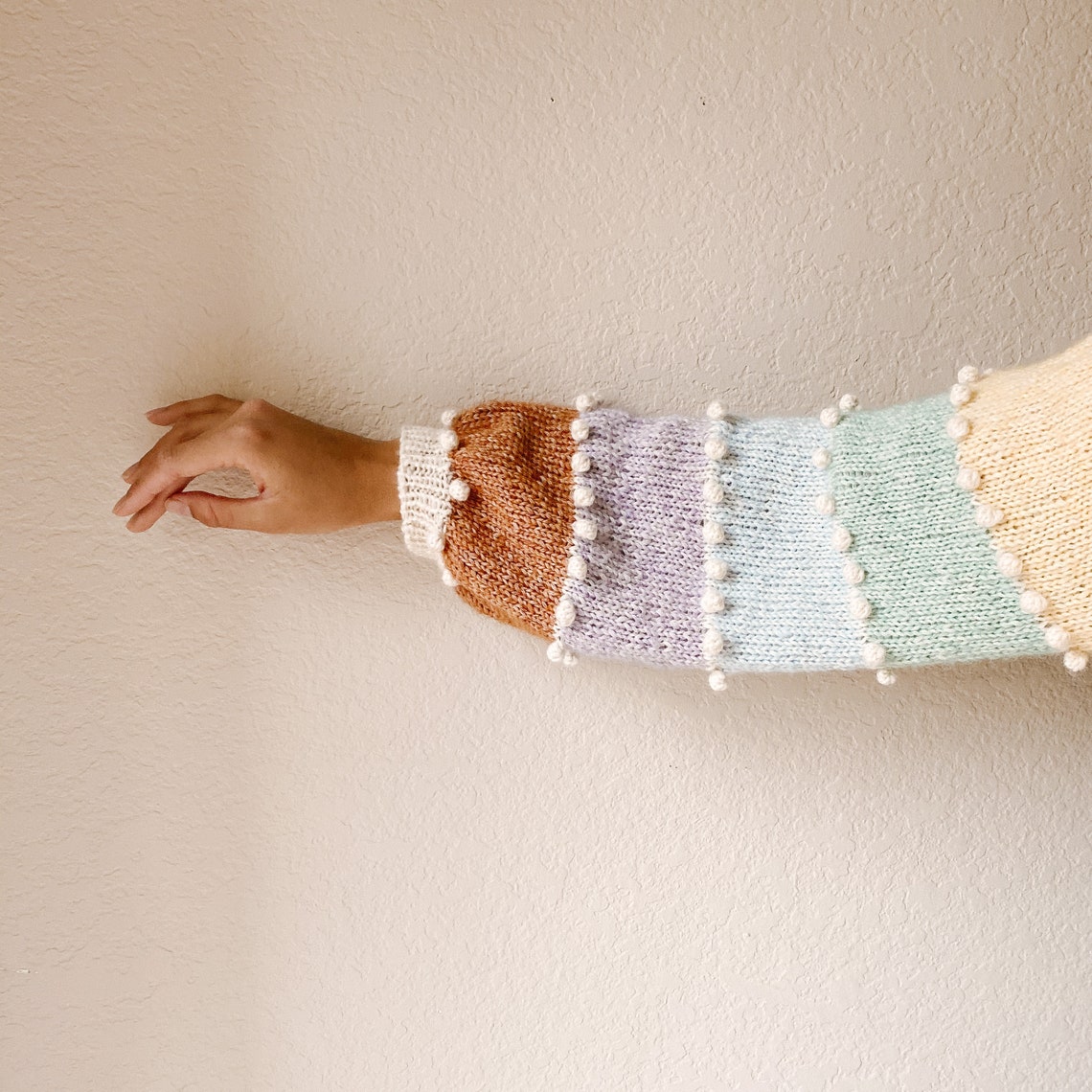 Knitting Pattern Bits and Bobble Sweater - Etsy