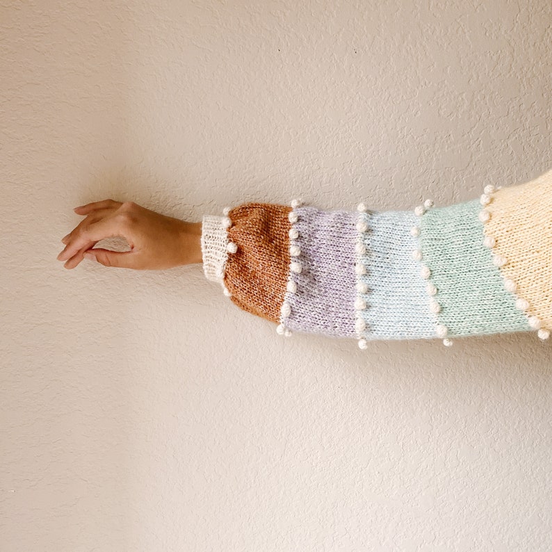 Knitting Pattern | Bits and Bobble Sweater - Etsy