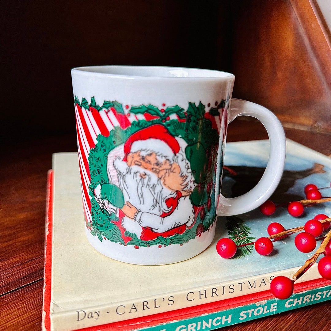 Vintage Houston Foods Santa and Mrs. Claus Festive Christmas Holiday ...