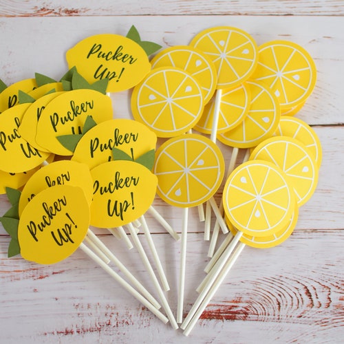 Yellow and Gold She Found Her Main Squeeze Lemon Baby Shower | Etsy