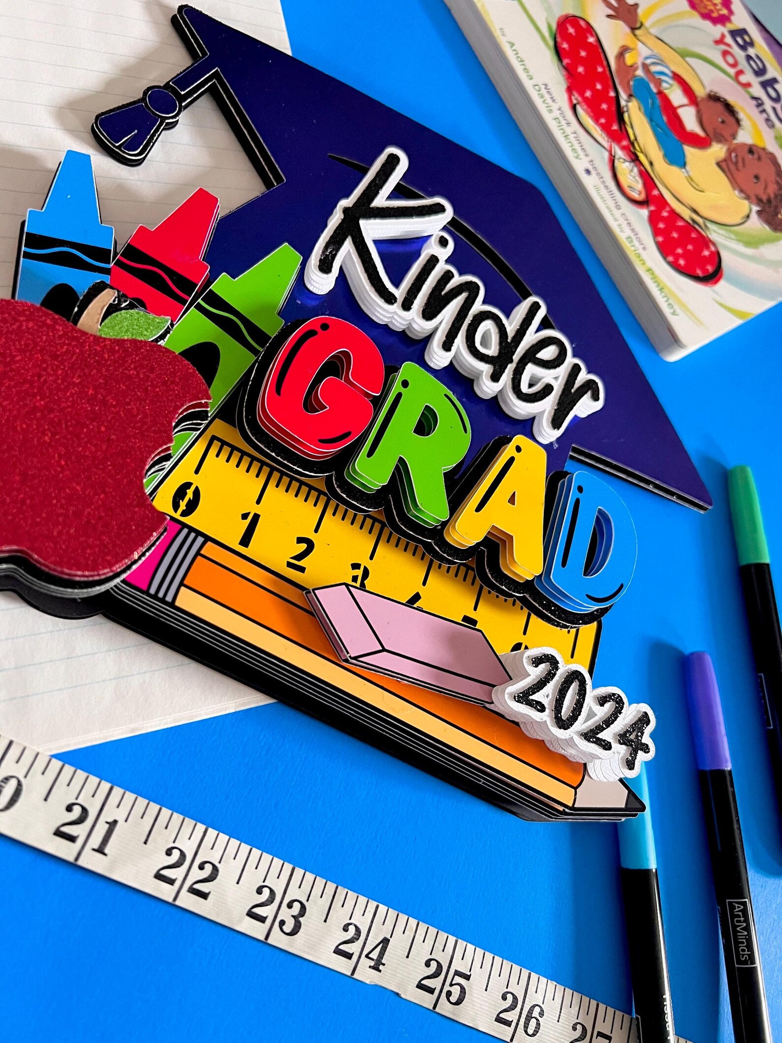 Kinder Graduation Cake Topper Kindergarten Grad Party Decor Preschool ...