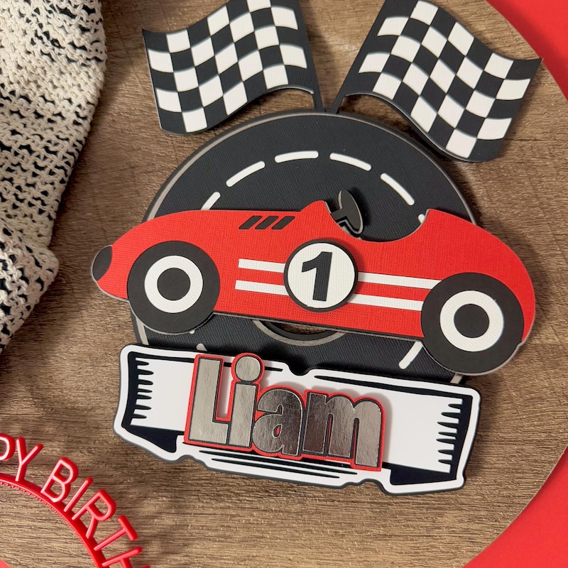 Race Car Topper - Etsy