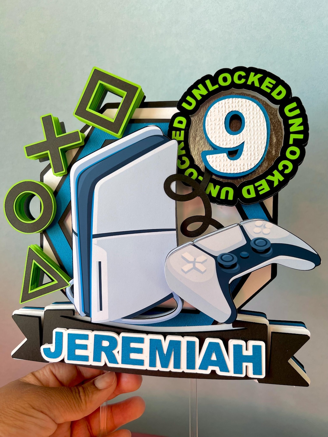 PS5 Cake Topper ,playstation, Video Game Party, Gamer Party - Etsy