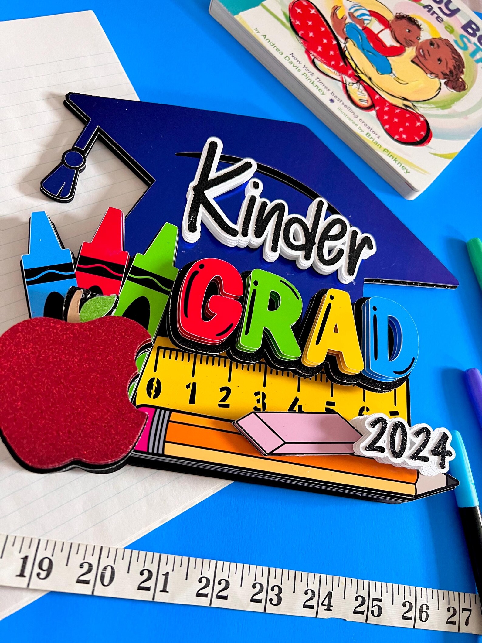 Kinder Graduation Cake Topper Kindergarten Grad Party Decor Preschool ...