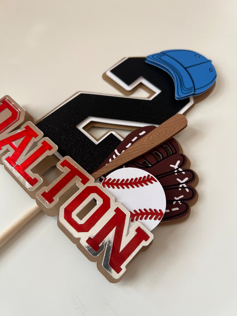 Baseball Cake Topper Sports Birthday Party Decor All Star Birthday Cake ...
