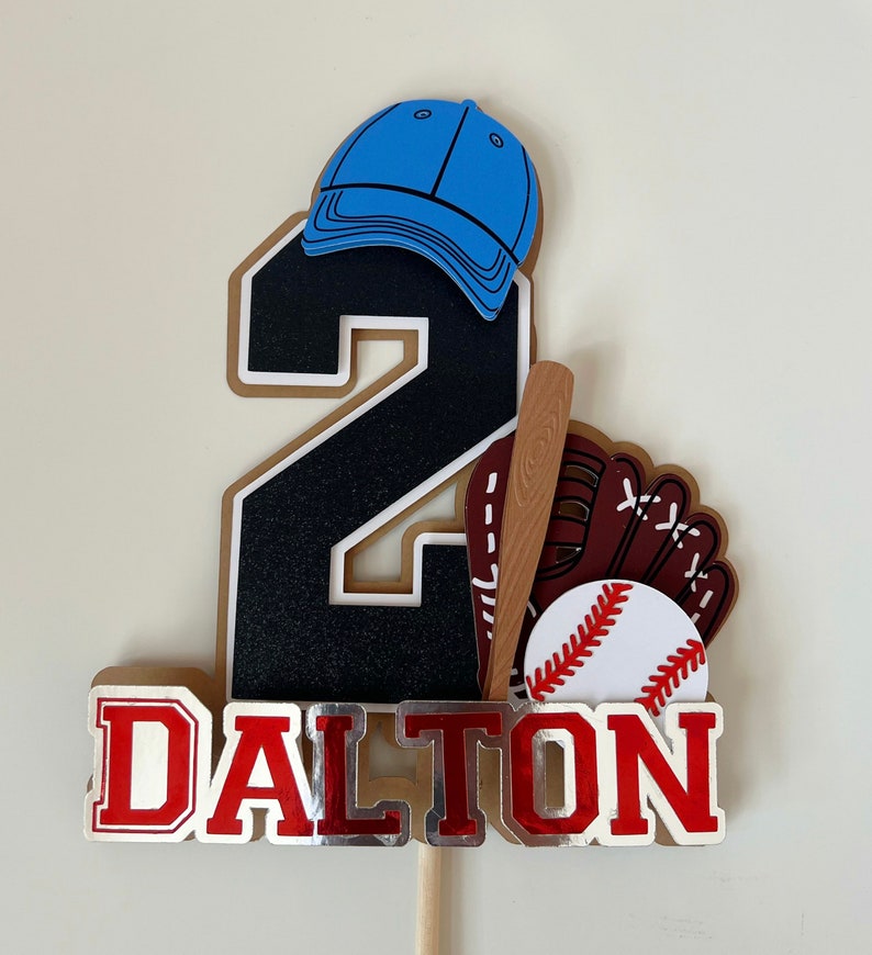 Baseball Cake Topper Sports Birthday Party Decor All Star Birthday Cake ...