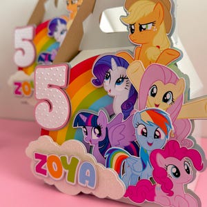 My Little Pony Gable Boxes | 4x6 Party Favor Boxes | Pony Birthday ...