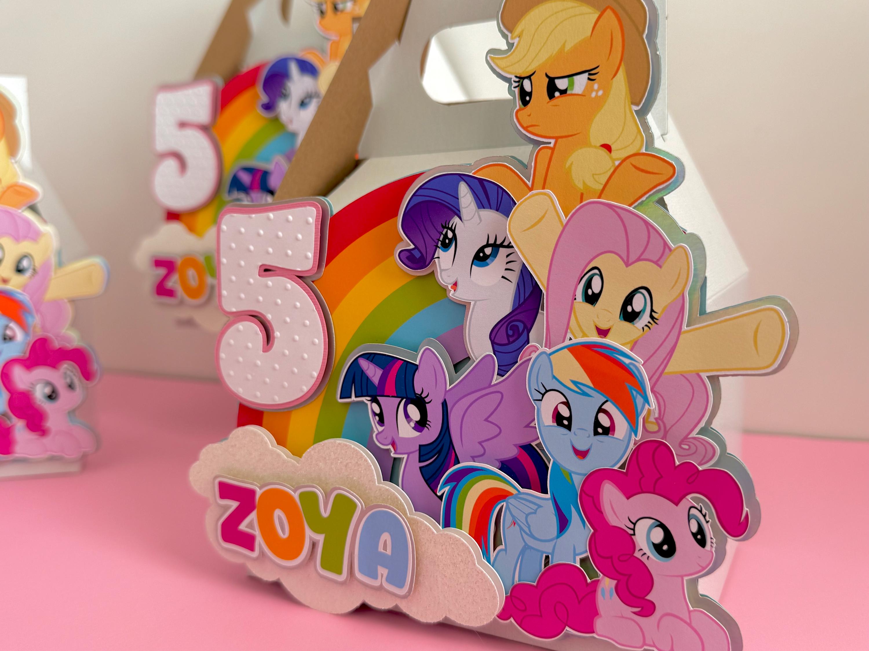My Little Pony Gable Boxes | 4x6 Party Favor Boxes | Pony Birthday ...
