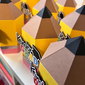 Kinder Graduation Favor Boxes End of School Year Pencil Treat Boxes ...