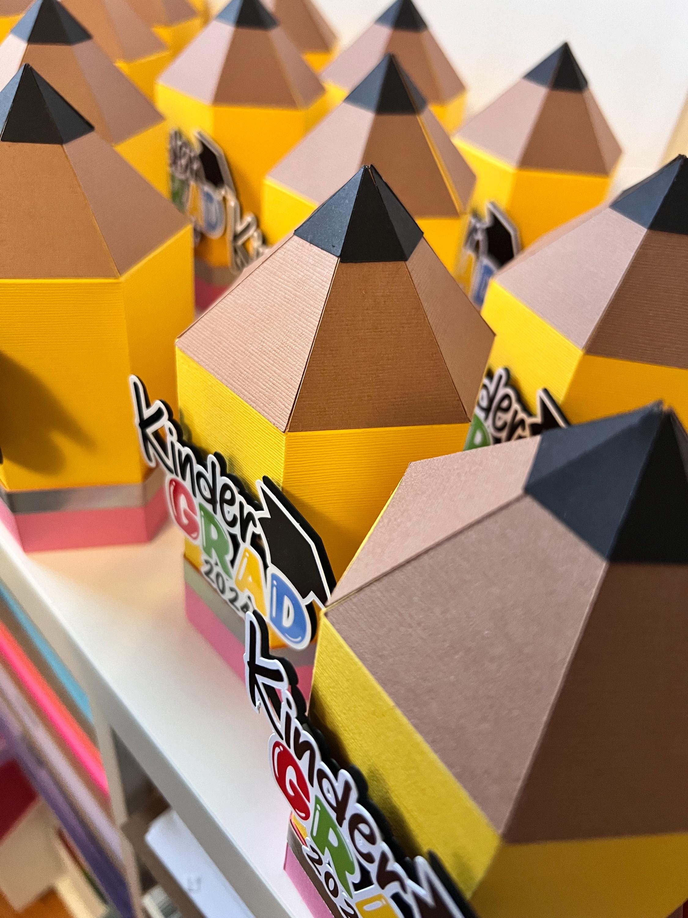 Kinder Graduation Favor Boxes 2024 - End of School Year Pencil Treat ...