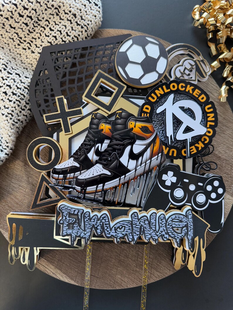 Jordan Cake Topper Jordan 1 Cake Topper Air Jordan Sneaker Cake ...
